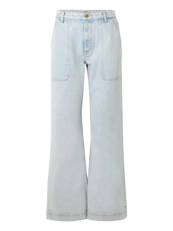 SANDERLAK Flared Jeans - Blue