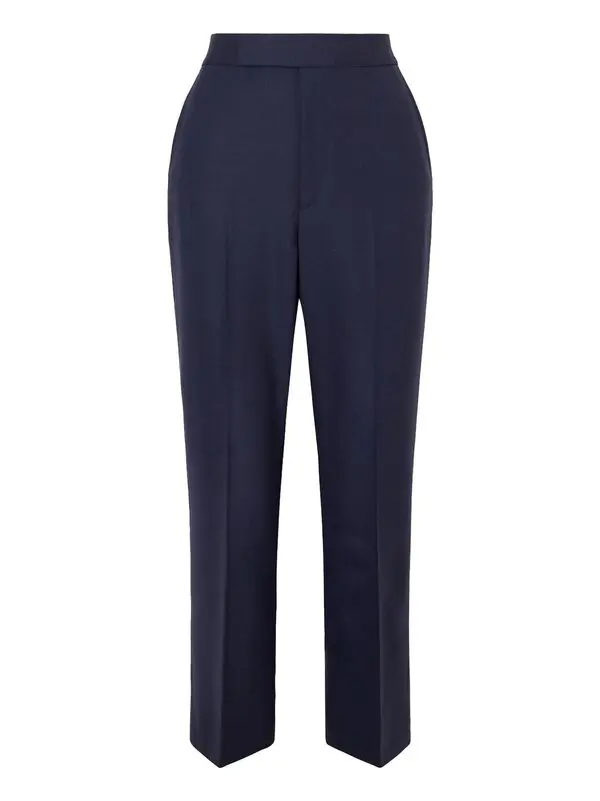 Maria Mcmanus Wool-blend Tapered Pants - Blue