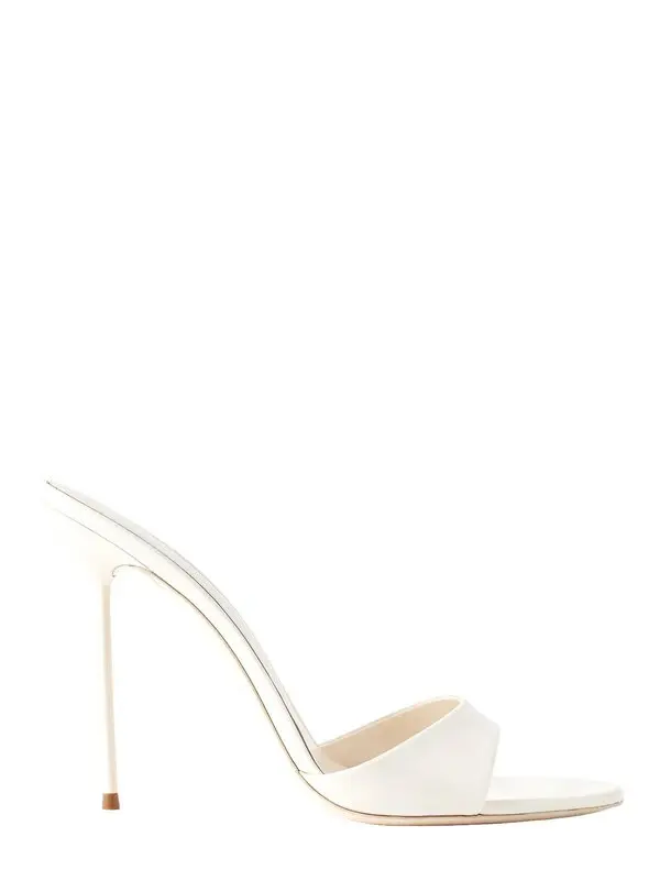 Paris Texas Lidia Patent-leather Mules - Ivory