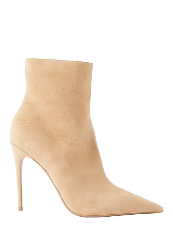 Paris Texas Vera Suede Ankle Boots - Neutrals