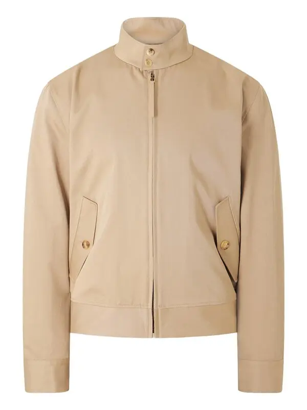 Gabriela Hearst Cotton-twill Harrington Jacket - Neutrals