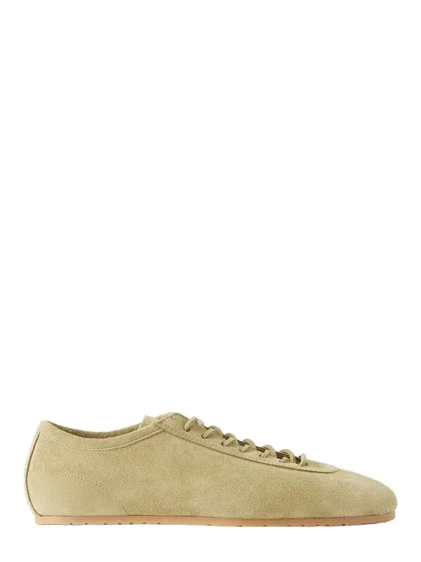 Dries Van Noten Suede Lace-up Sneakers - Light Green