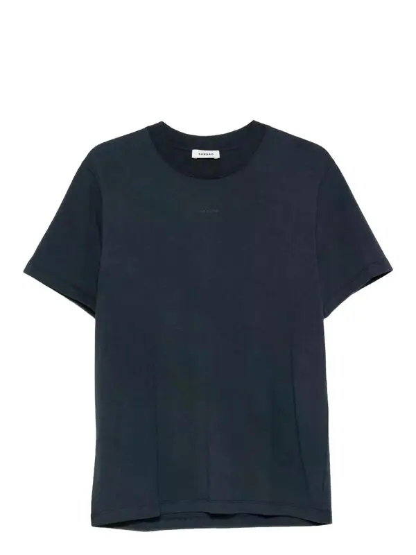 Sandro Cotton T-shirt - Blue