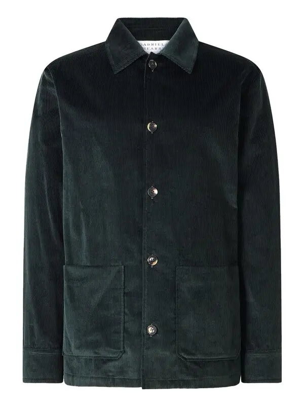Gabriela Hearst Javier Cotton-corduroy Overshirt - Green