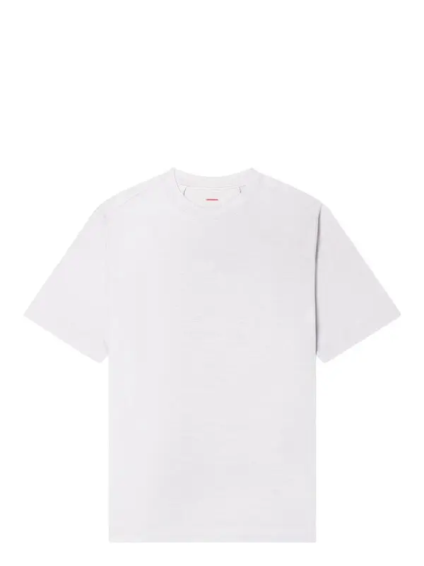 Sease Runner Logo-print Merino Wool T-shirt - Gray
