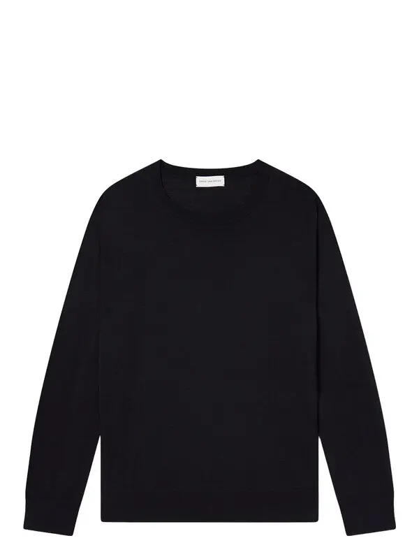 Dries Van Noten Merino Wool Sweater - Black