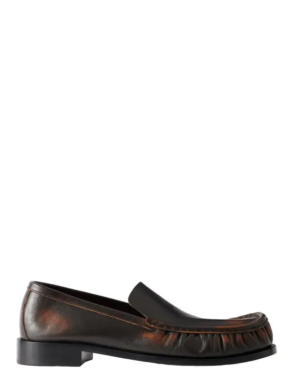 Dries Van Noten Leather Loafers - Brown