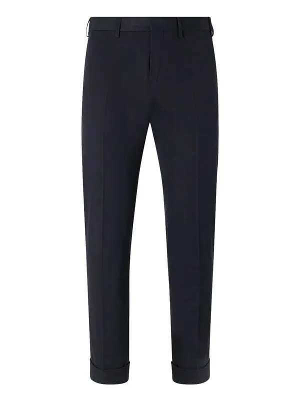 Dries Van Noten Straight-leg Cotton And Wool-blend Trousers - Black