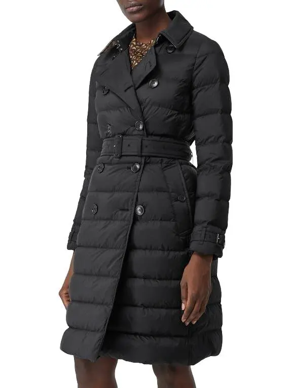 Burberry Arniston Double-breasted Puffer Coat - Black