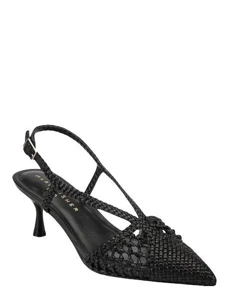 Marc Fisher Pointy-toe Slingback Pumps - Black