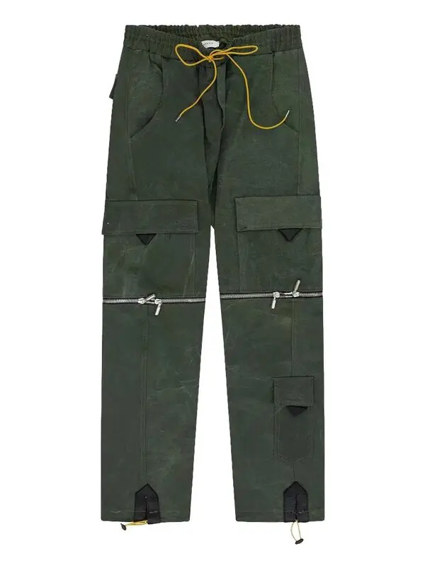 Rhude Zip-detail Cargo Pants - Green