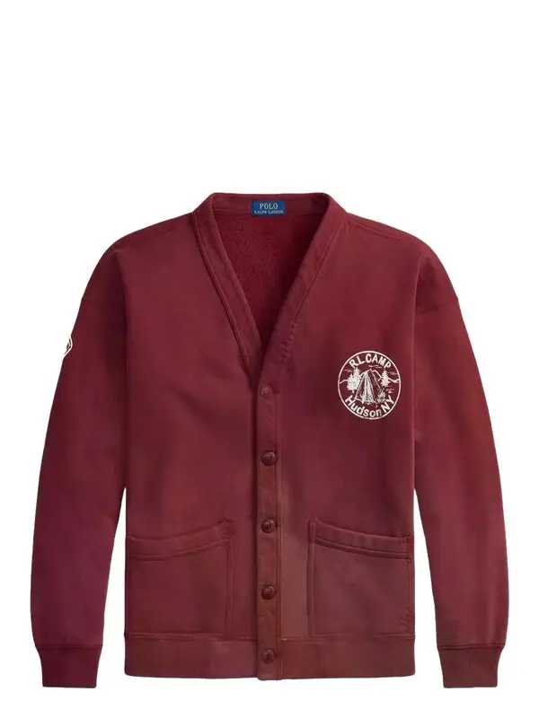Polo Ralph Lauren Embroidered Cardigan - Red