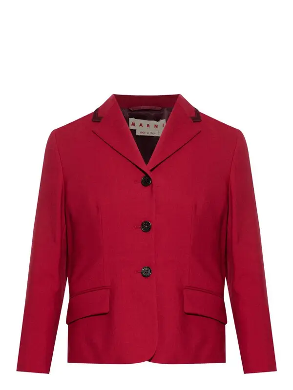 Marni Wool Blazer - Red