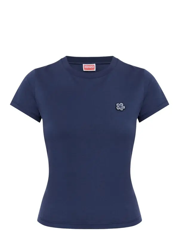 Kenzo T-shirt With Patch - Navy Blue