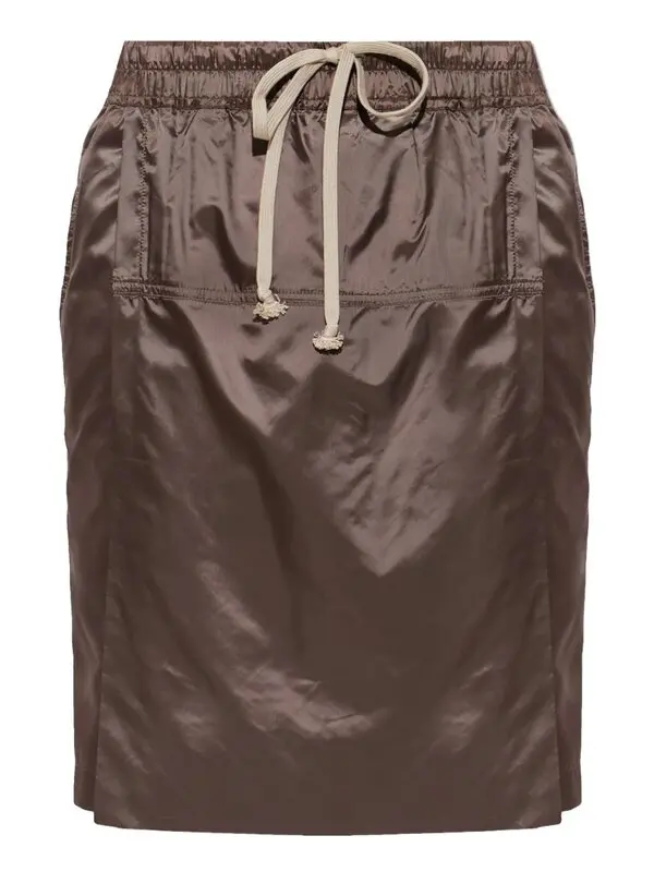 Rick Owens X Moncler Technical Fabric Shorts - Brown