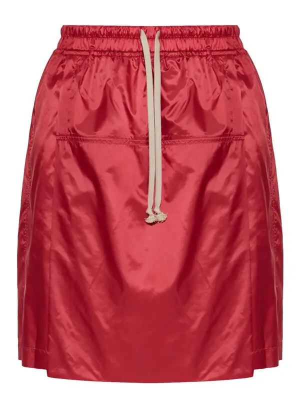 Rick Owens X Moncler Satin Shorts - Red