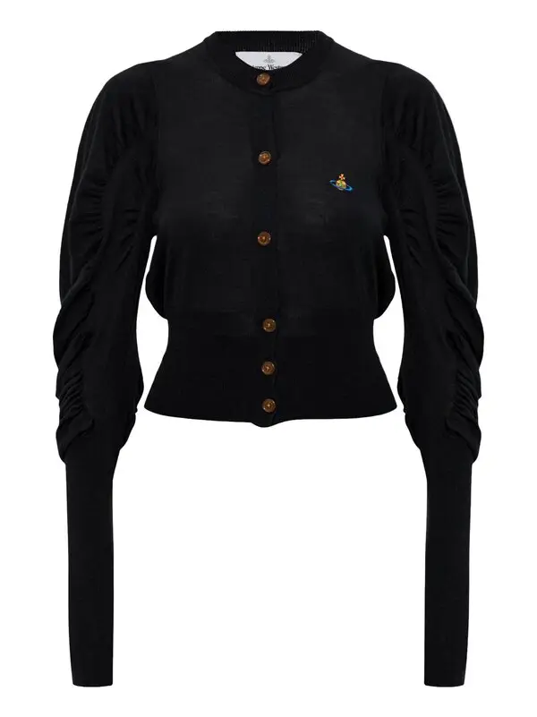 VIVIENNE WESTWOOD Cardigan With Wide Sleeves - Black