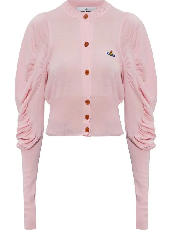 VIVIENNE WESTWOOD Cardigan With Wide Sleeves - Pink