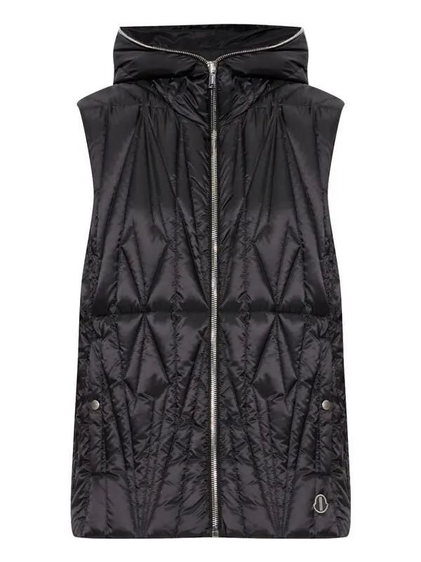 Rick Owens X Moncler Padded Vest - Black