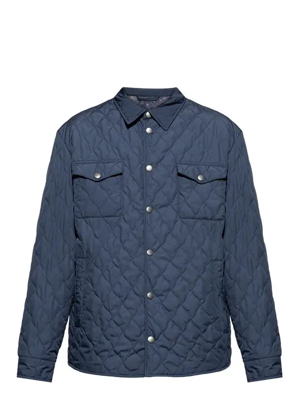 Etro Quilted Reversible Jacket - Navy Blue