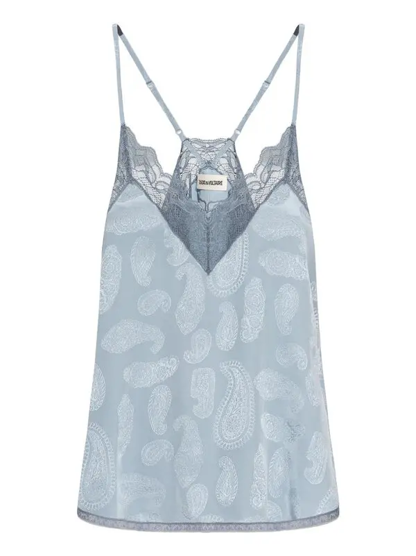 Zadig&Voltaire Silk Camisole - Blue