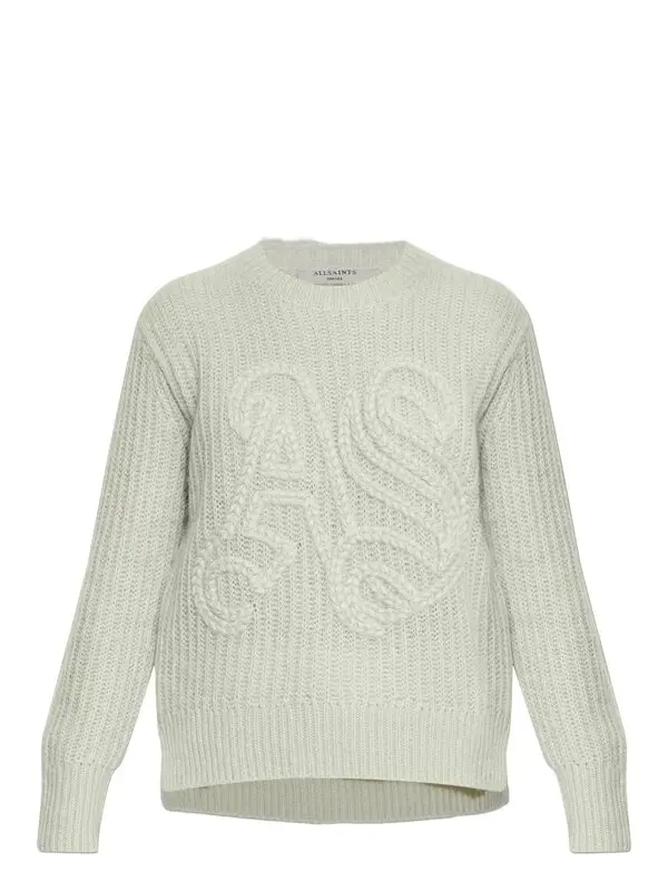 ALLSAINTS Textured Knit Chain Sweater - Green