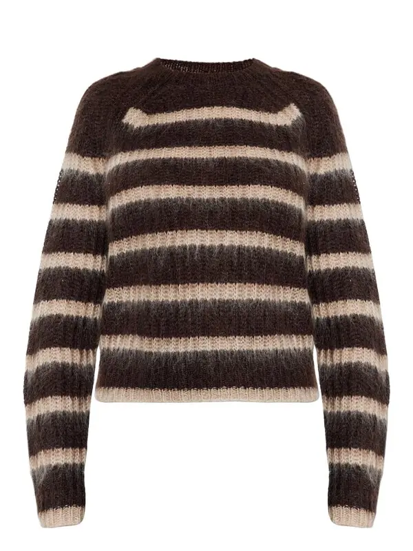 ALLSAINTS Riga Striped Sweater - Brown
