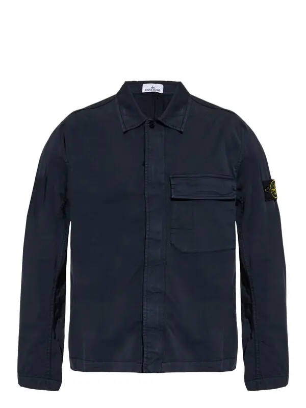 Stone Island Shirt With Pocket - Navy Blue