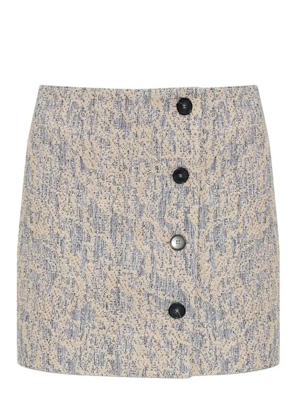 IRO PARIS A-line Bouclé Skirt - Cream