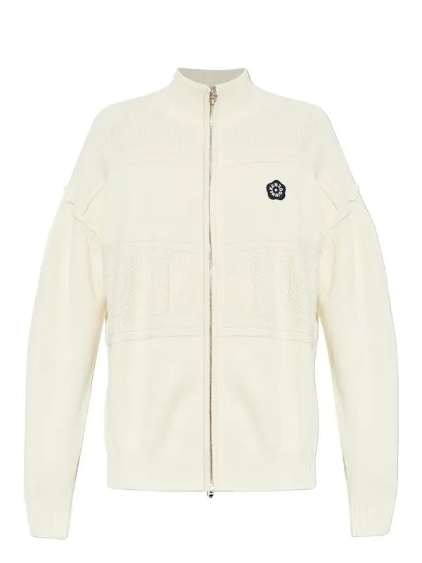 Kenzo Cardigan With Patch - Cream