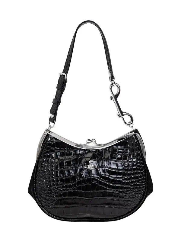 VIVIENNE WESTWOOD Charm Frame' Shoulder Bag - Black