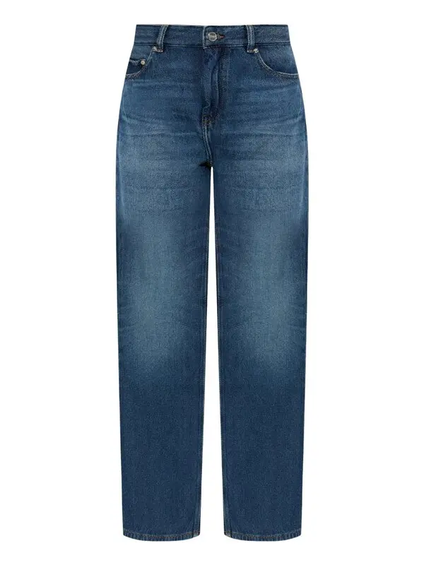GANNI Straight-leg Organic Cotton Jeans - Blue