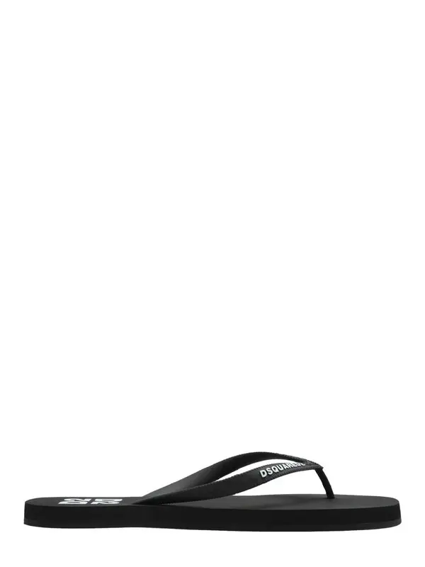 Dsquared2 Slides With Logo - Black
