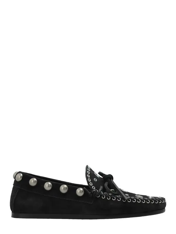 Isabel Marant Fitza Suede Loafers - Black