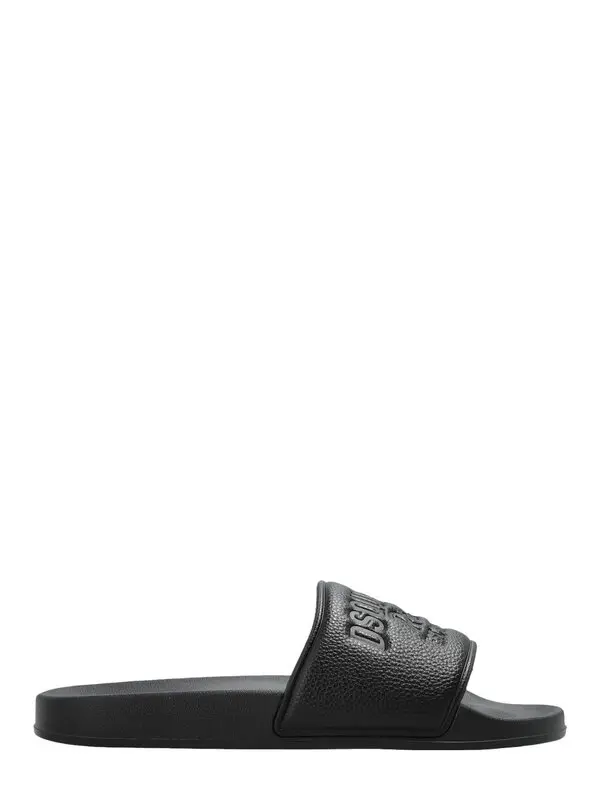 Dsquared2 Logo Embossed Slides - Black
