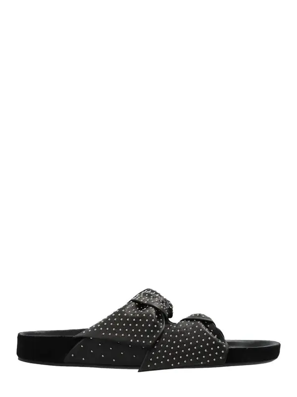 Isabel Marant Lennyo Bow Slides - Black