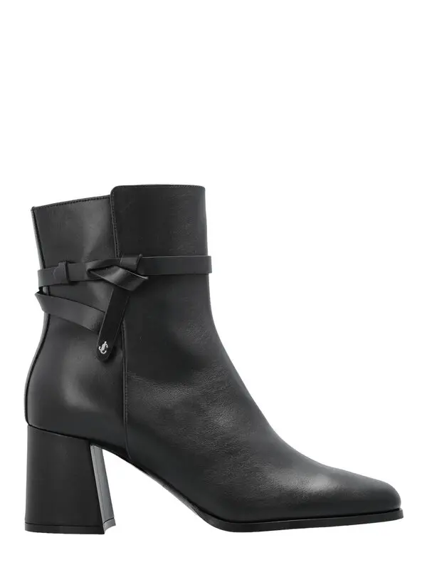 JIMMY CHOO Lawton Heeled Ankle Boots - Black