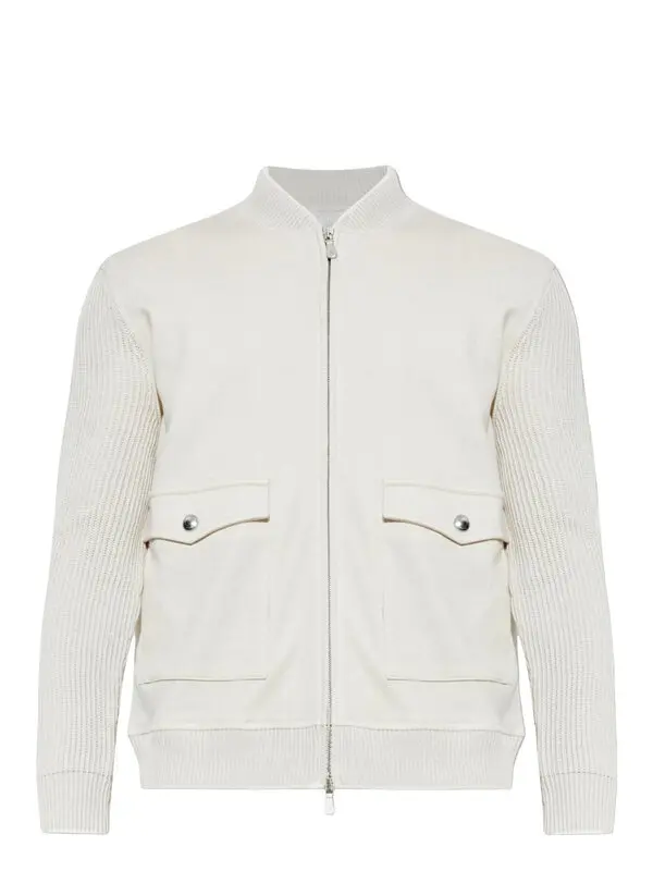 Eleventy Jacket With Pockets - Beige