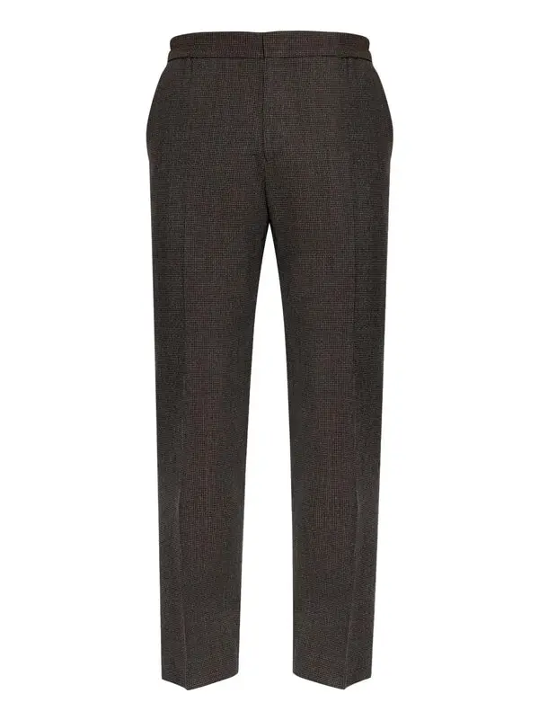 Paul Smith Plaid Wool Trousers - Brown