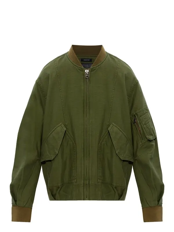 R13 Oversized Bomber Jacket - Green