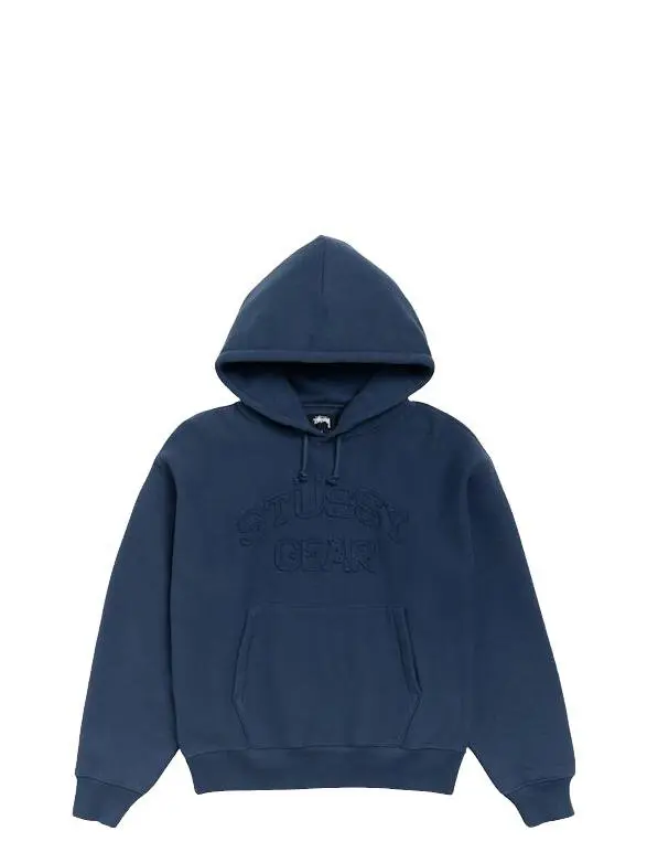 StÜssy Gear Applique Hoodie - Navy Blue
