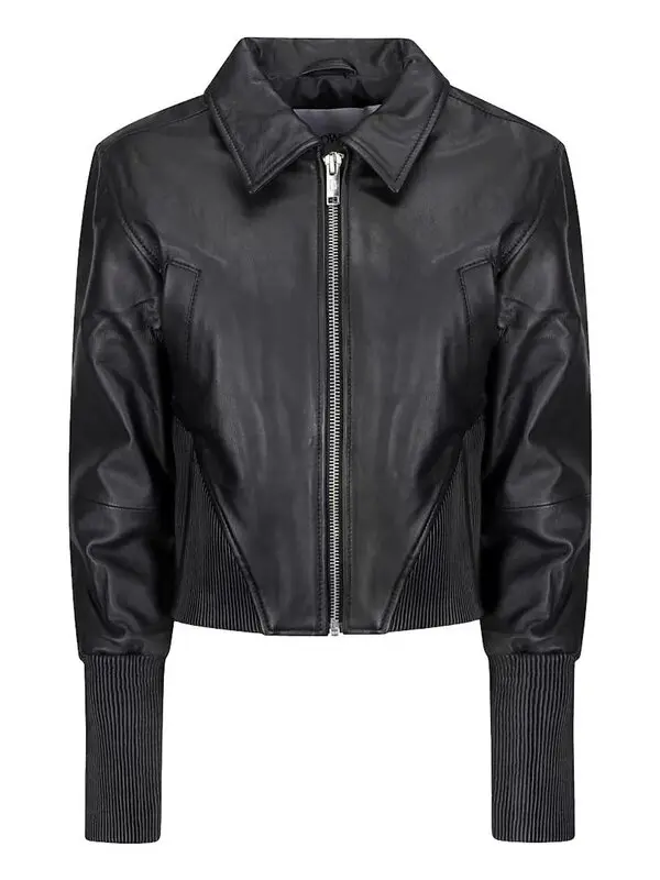 DEADWOOD Angel Leather Jacket - Black