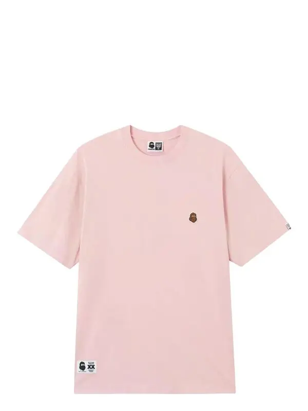 FINGERCROXX Crew-neck Embroidered T-shirt - Pink