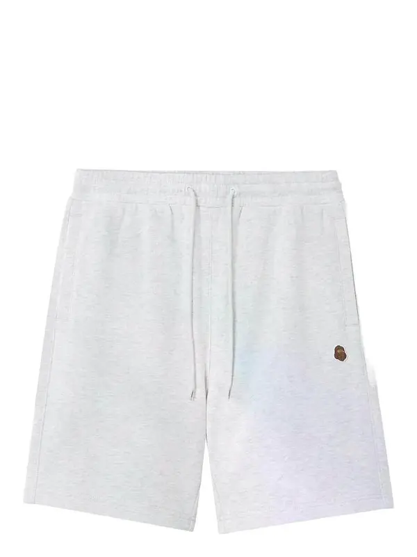 FINGERCROXX Graphic Drawstring Shorts - Grey