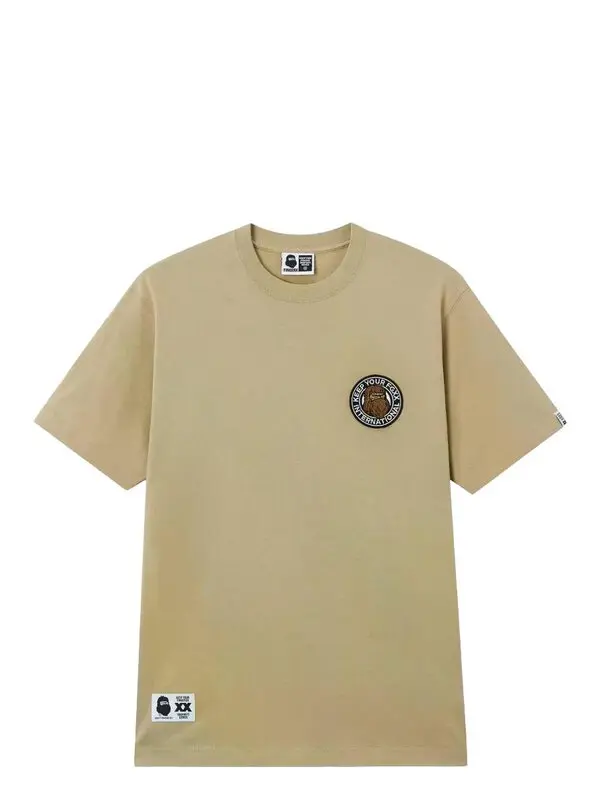 FINGERCROXX Logo-patch T-shirt - Neutrals