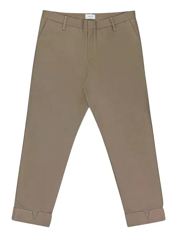 Rhude Cut-out Hems Straight-leg Trousers - Neutrals
