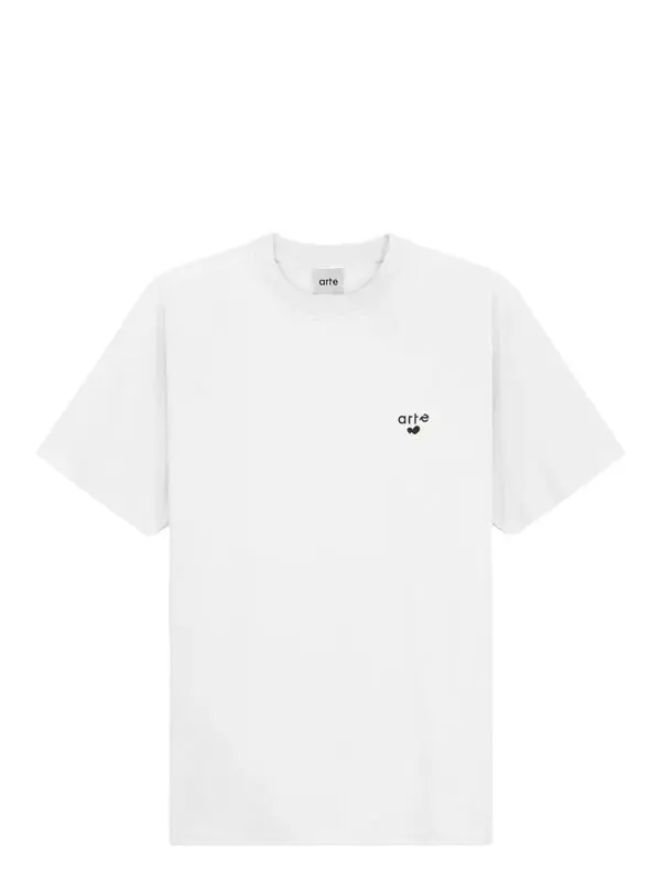 ARTE ANTWERP Logo-detail Round-neck T-shirt - White
