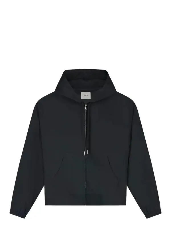 ARTE ANTWERP Hooded Zip-fastening Jacket - Black