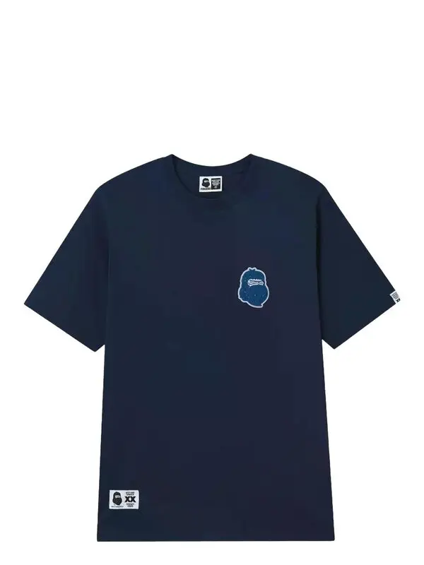 FINGERCROXX Logo-patch T-shirt - Blue