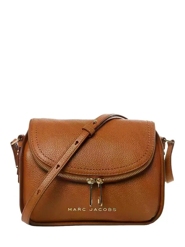 Marc Jacobs Leather Zip Shoulder Bag - Brown
